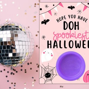 Halloween Play-dough Gift Tag for Kids, Non Candy Halloween Classroom ...