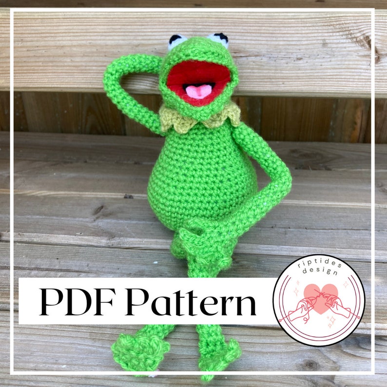 Amigurumi Kermit Crochet PDF Pattern Handmade Plushie Frog - Etsy