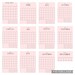 2023 Pink Monthly Calendar - Etsy