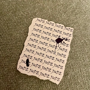 The Cruel Prince Sticker Cardan's Letter to Jude - Etsy UK