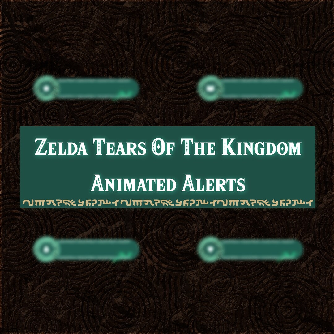 The Legend of Zelda Tears of the Kingdom Twitch Alerts Pack ANIMATED ...