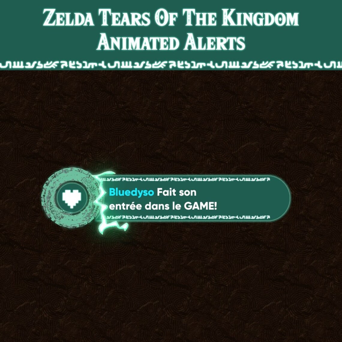 The Legend of Zelda Tears of the Kingdom Twitch Alerts Pack ANIMATED ...