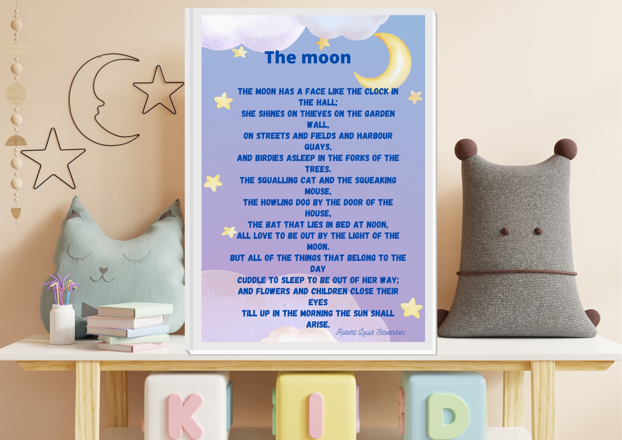 Children's Poem About the Moon, Written by Robert Louis Stevenson ...