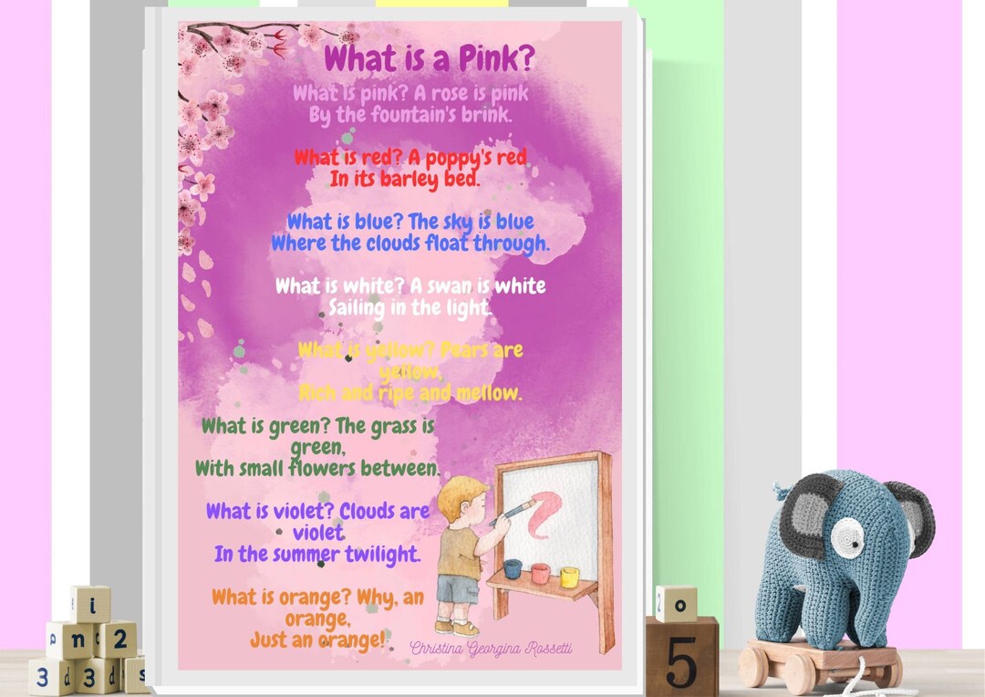 The Children's Poem to Learn Colors Was Written by the British Poet ...