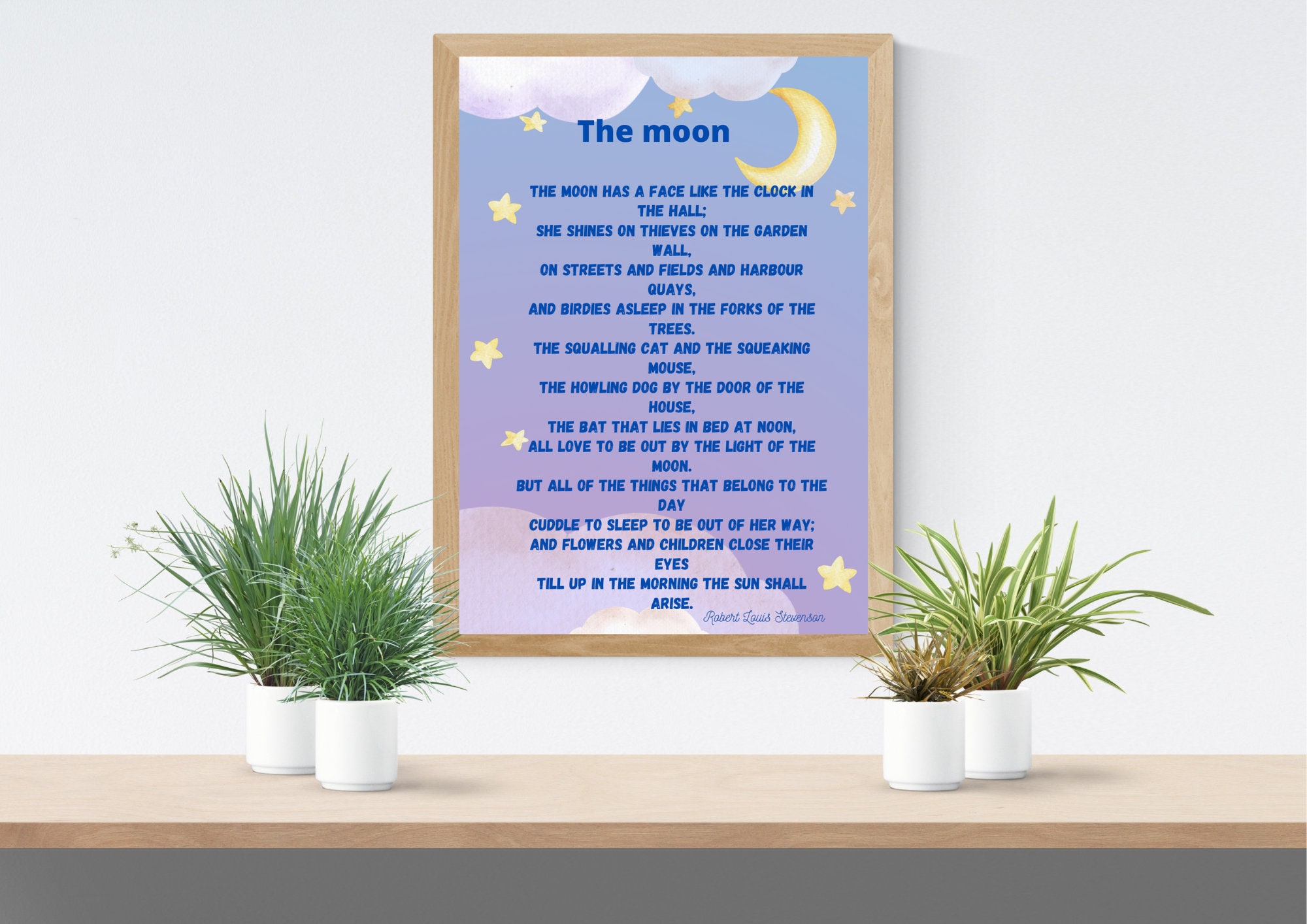 Children's Poem About the Moon, Written by Robert Louis Stevenson ...