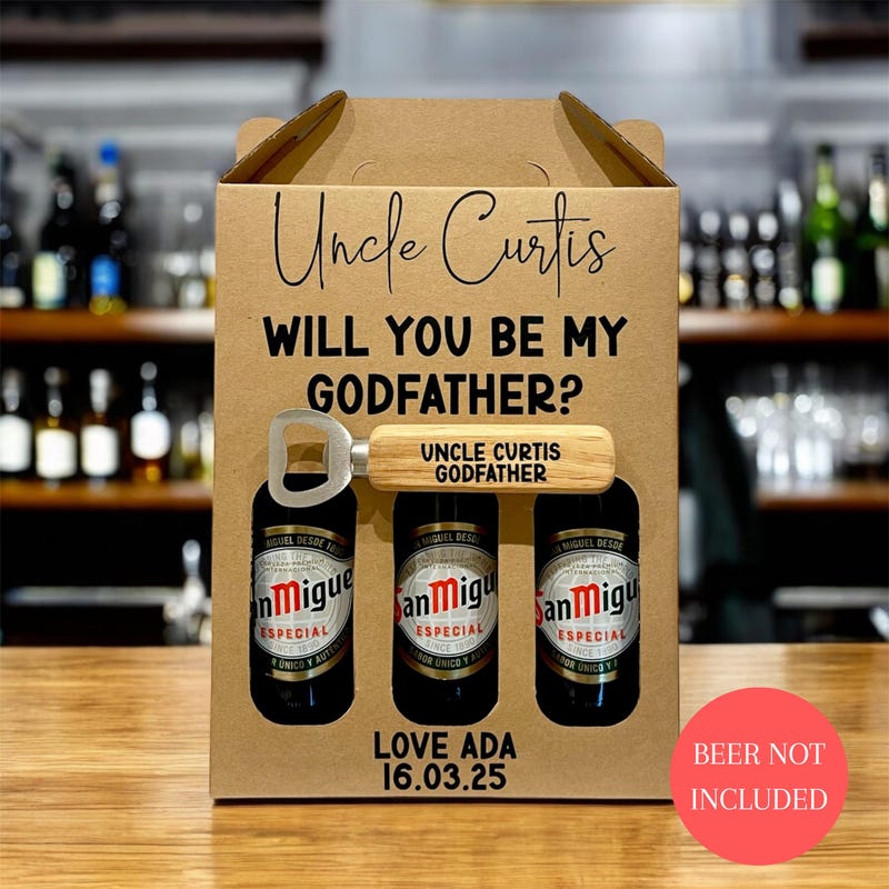 Godfather Proposal Baptism Box - Etsy UK