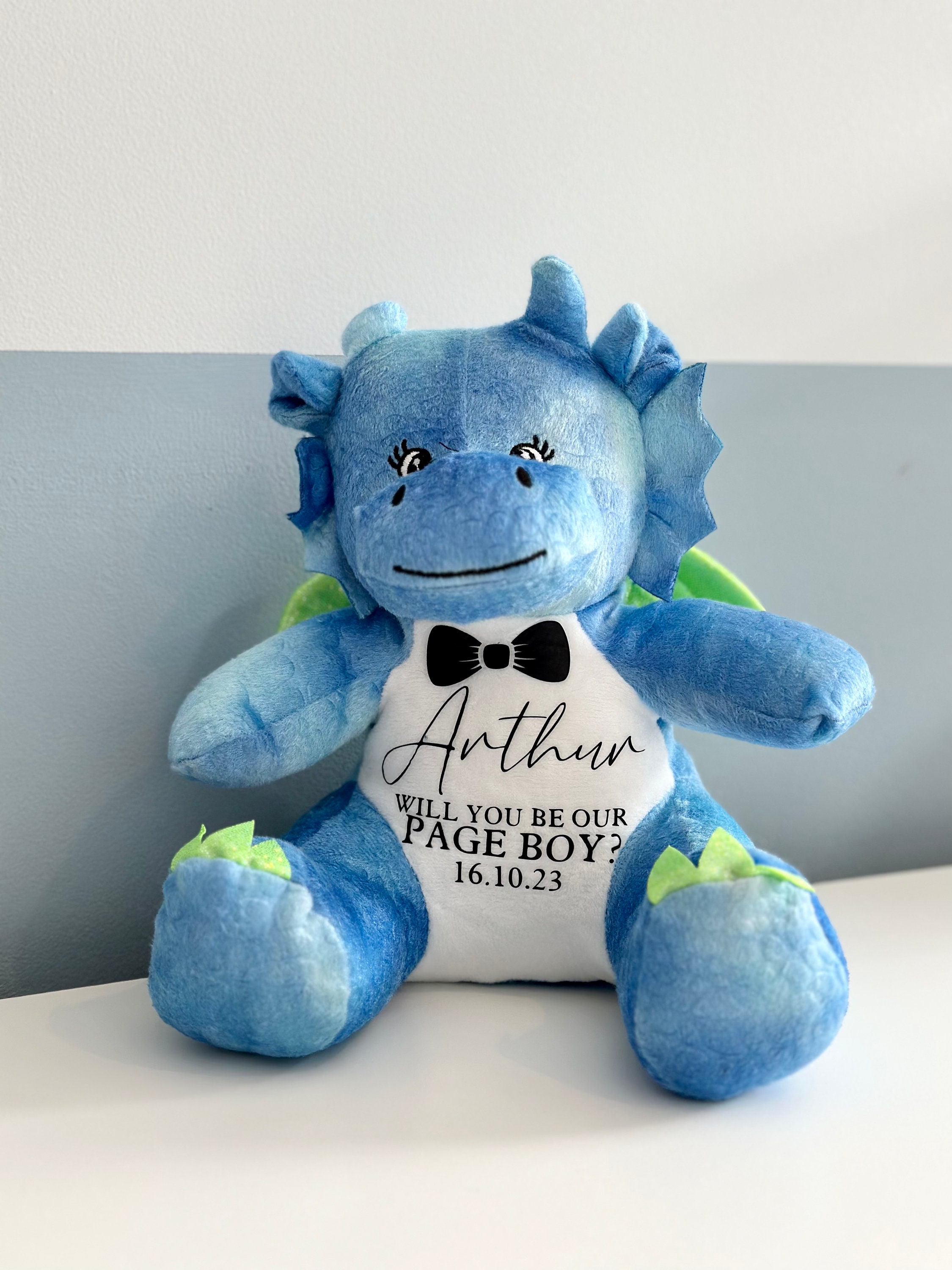 Personalised Page Boy Proposal Teddy Gift Will You Be My - Etsy UK