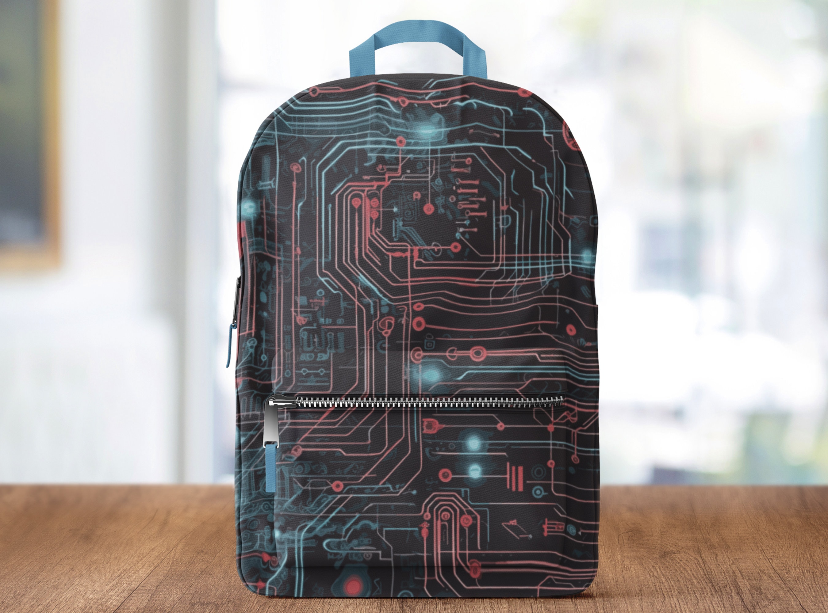 Neon Circuit Cyber Tech Seamless Pattern SVG PNG JPG / Digital - Etsy