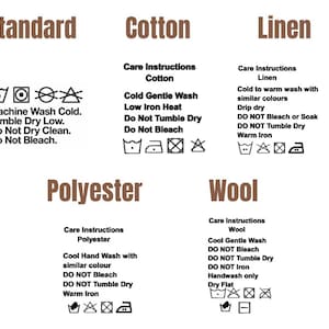 Care Labels Sew in Label | Custom Logo Clothing Labels | Fabric Fold ...