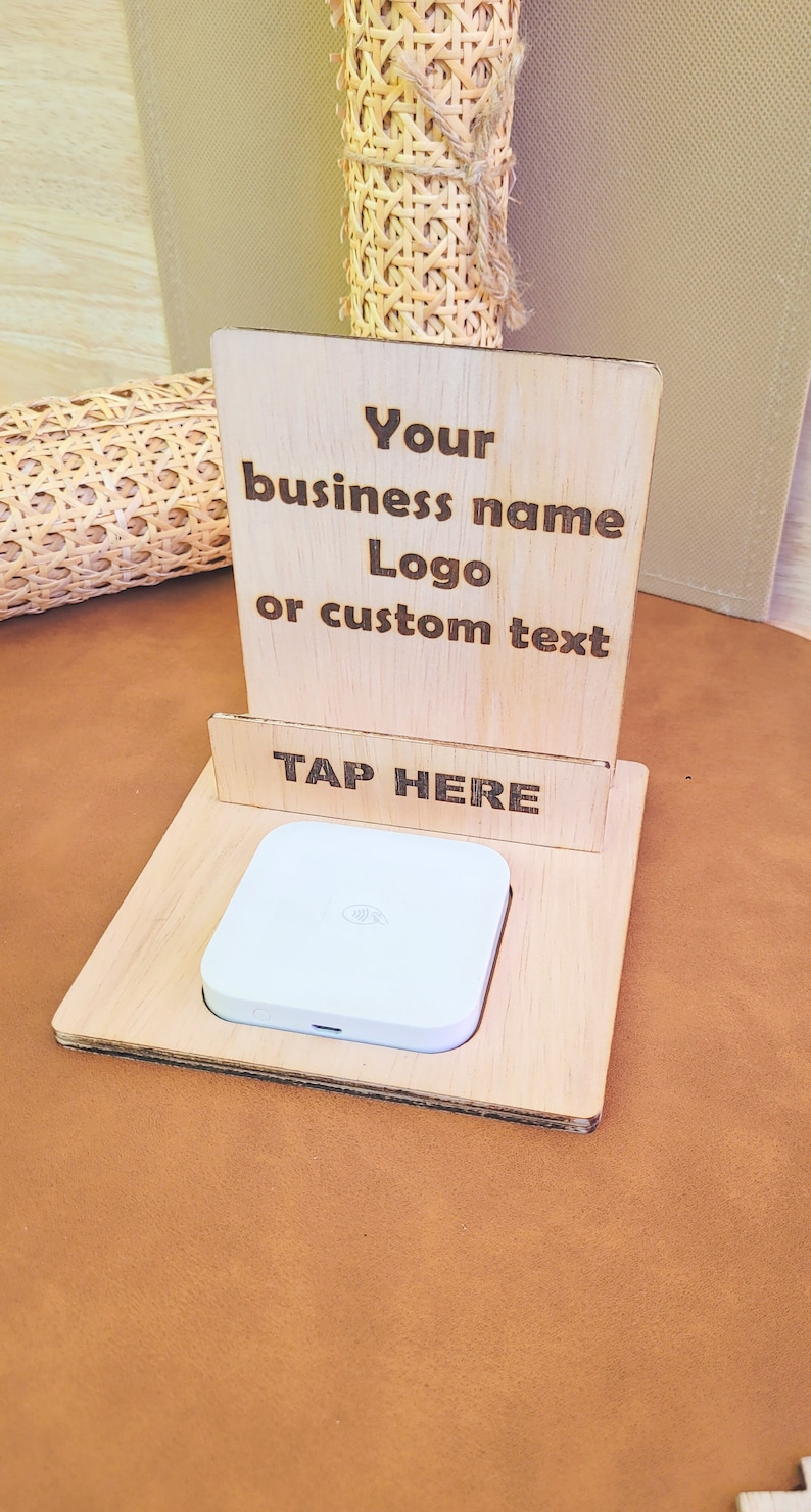 Square Reader Dock Business Card Holder for Craft Market Logo Business ...