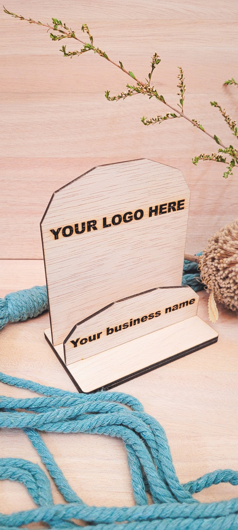 POS Business Card Holder for Craft Market POS Logo Business Card Holder ...