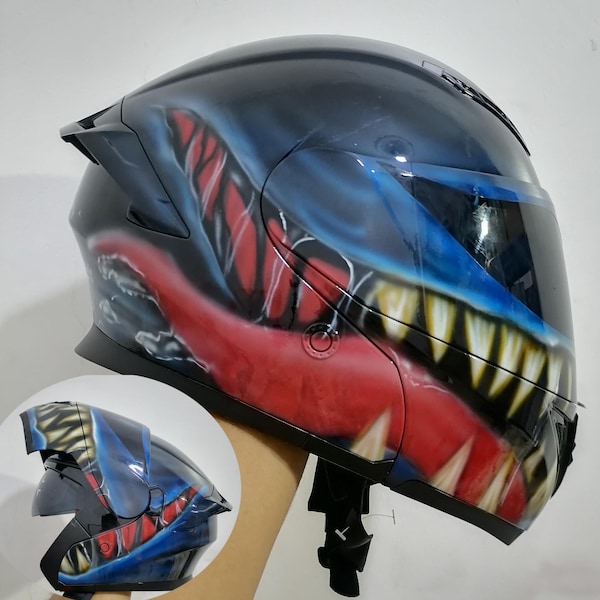 Venom Motorcycle Helmet - Etsy