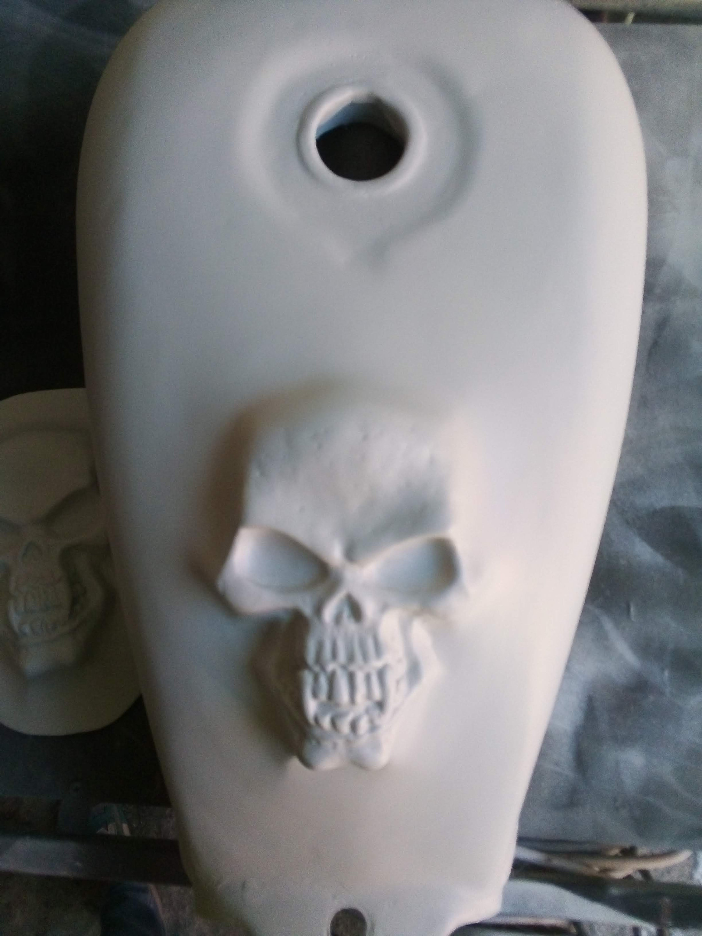 3D Skull Fiberglass Panel: Custom Motorcycle Car Body Art - Etsy