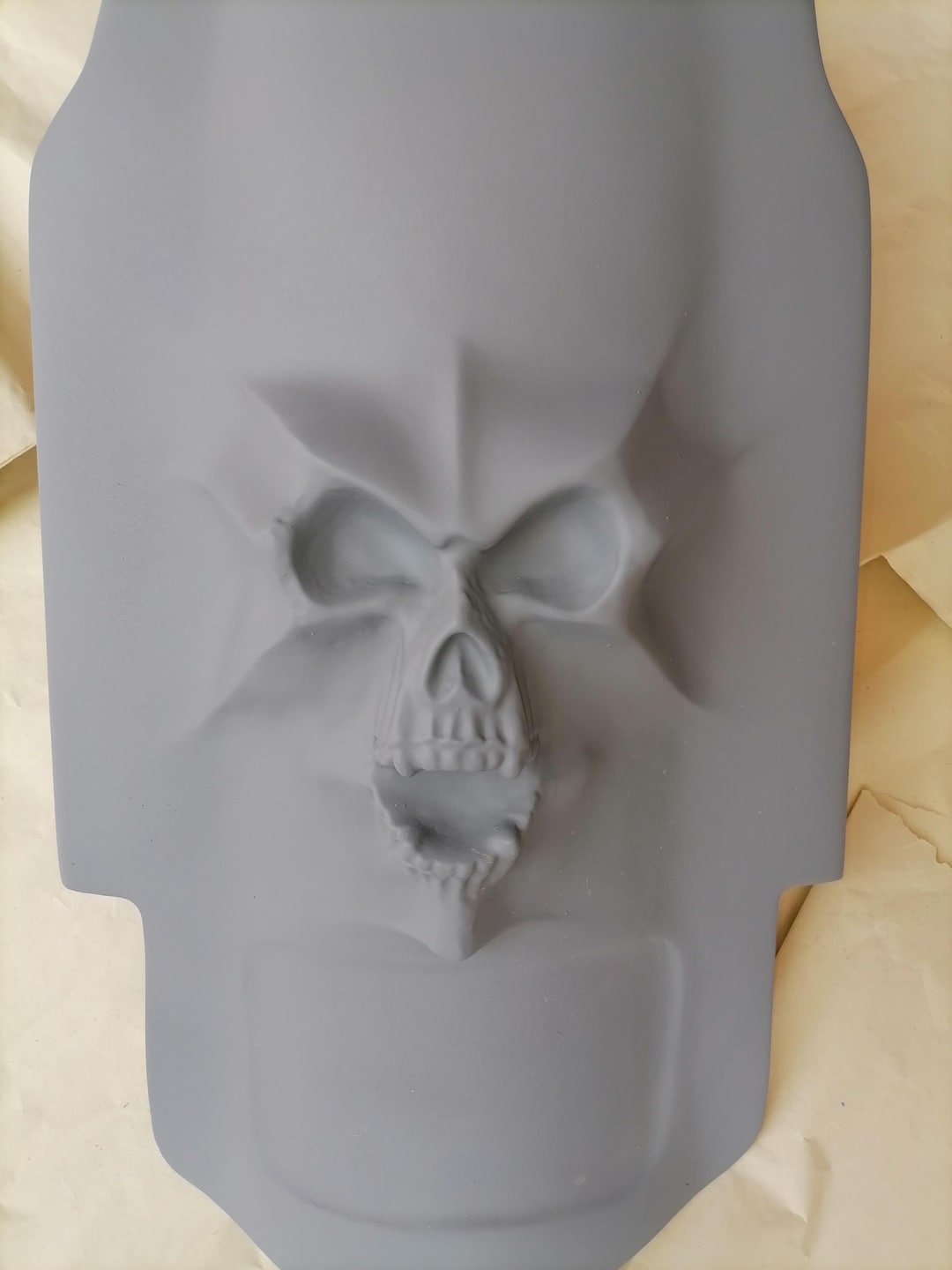 3D Monster Skull Panel: Handcrafted Fiberglass Art for Motorcycle/car ...