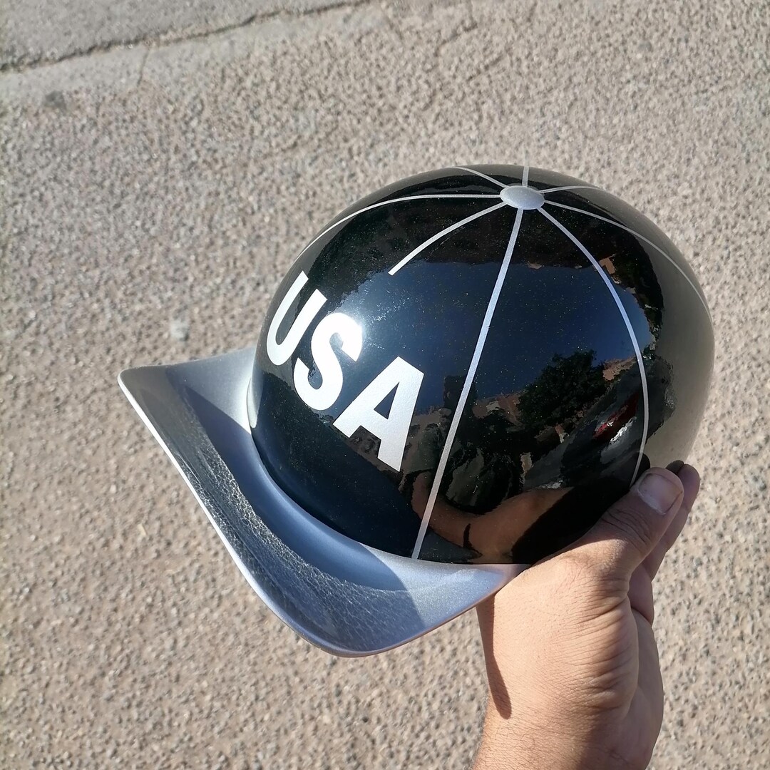 Custom Helmet Motorcycle Cap Baseball Lid Helmet Full Handmade ...