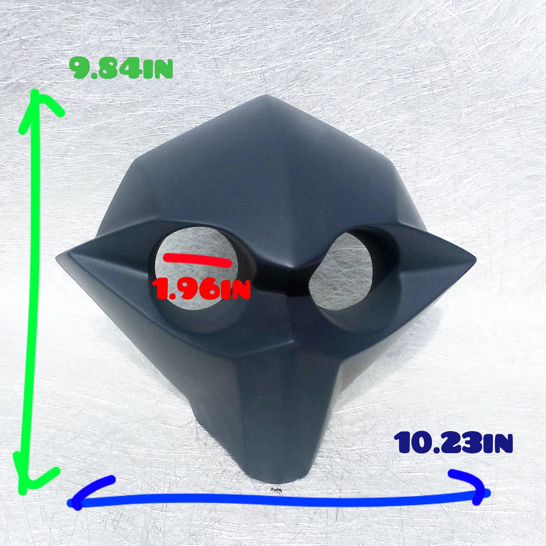 Custom Motorcycle Headlight Fairing Lamp Mask Streetfighter Bike RAT 3d ...