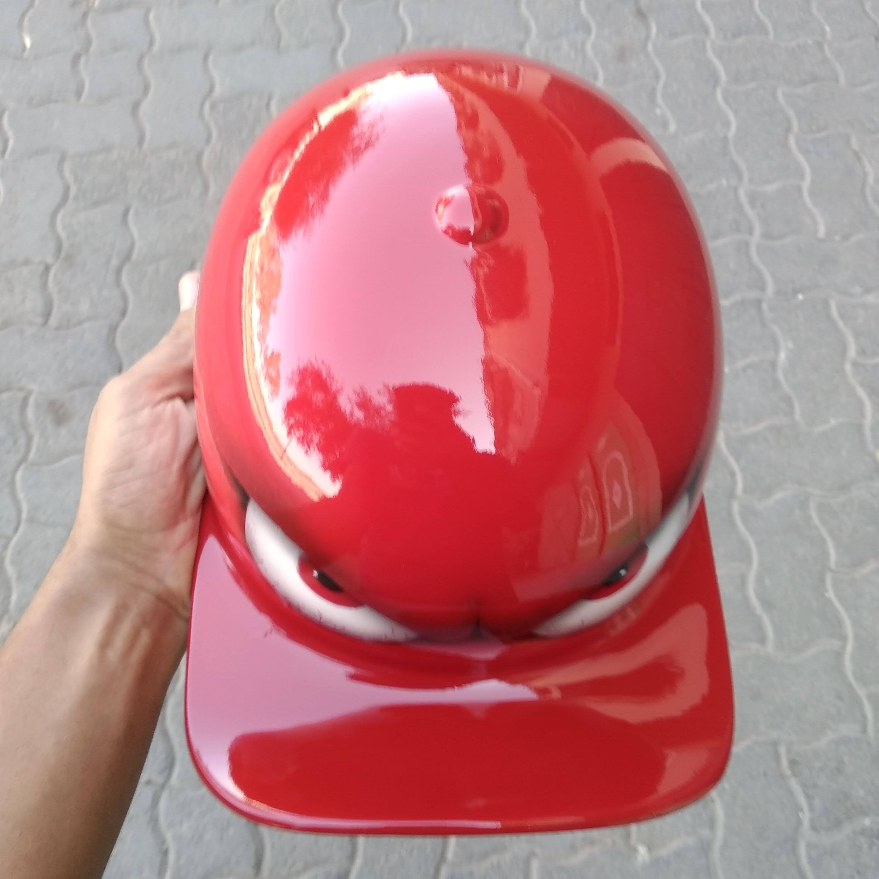 Cap Baseball Helmet Custom Motorcycle Helmet Full Handmade Fiberglass ...