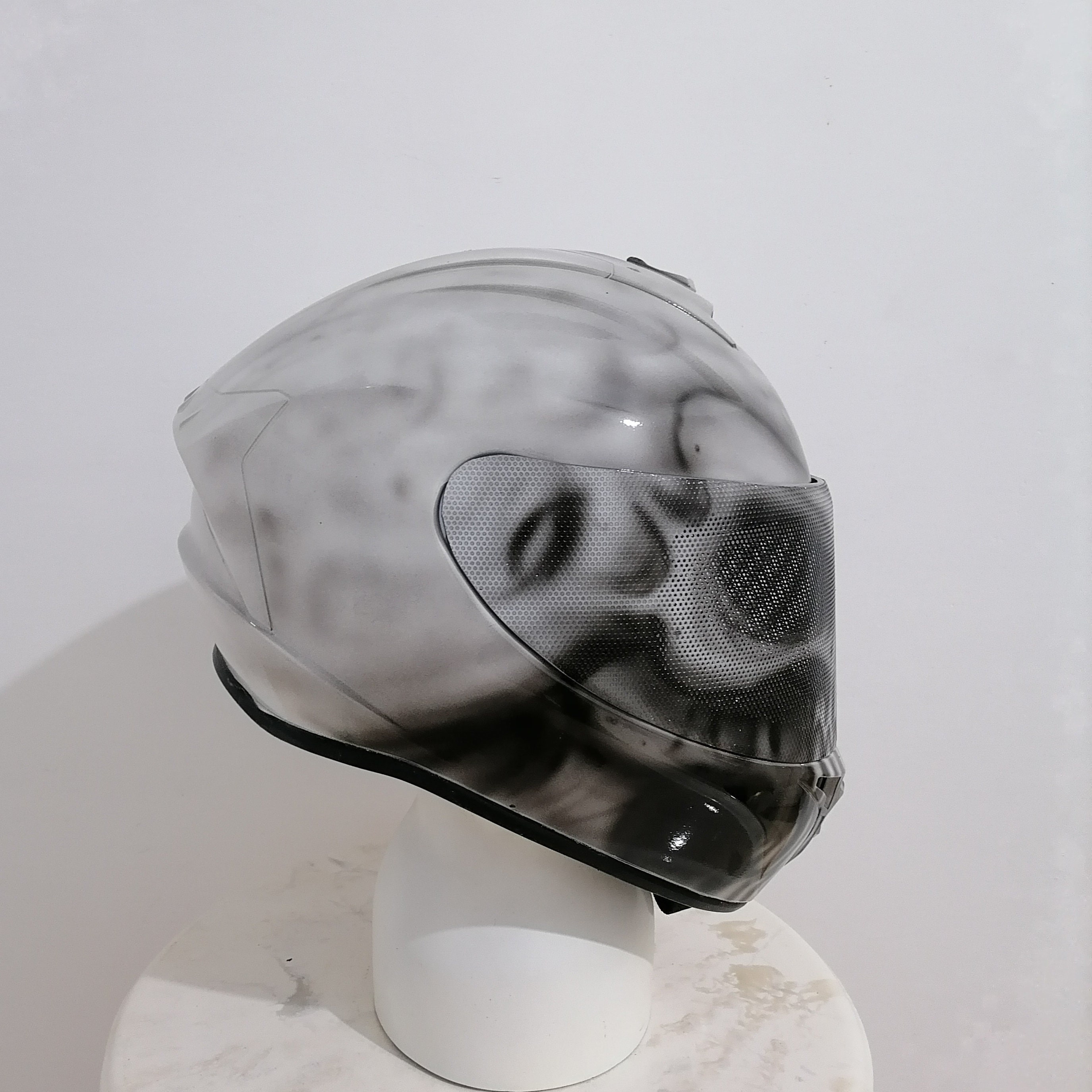 Skull Custom Helmet Motorcycle Fullface Dot ECE CERTIFIED Our Special ...