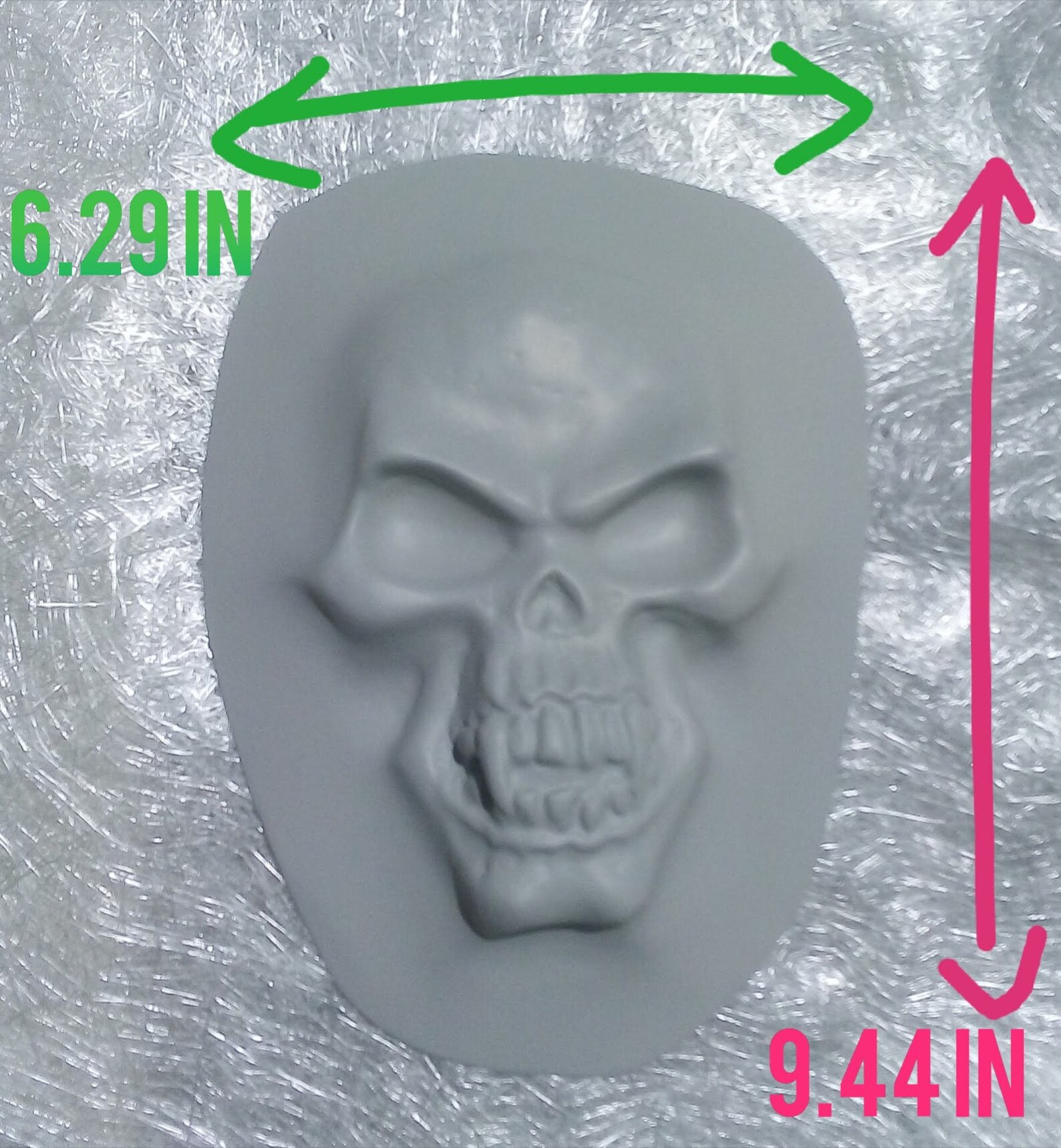 3D Skull Fiberglass Panel: Custom Motorcycle Car Body Art - Etsy