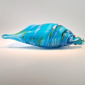 Murano Style Sea Shell--blue, Green, White--help to Cure the Winter ...