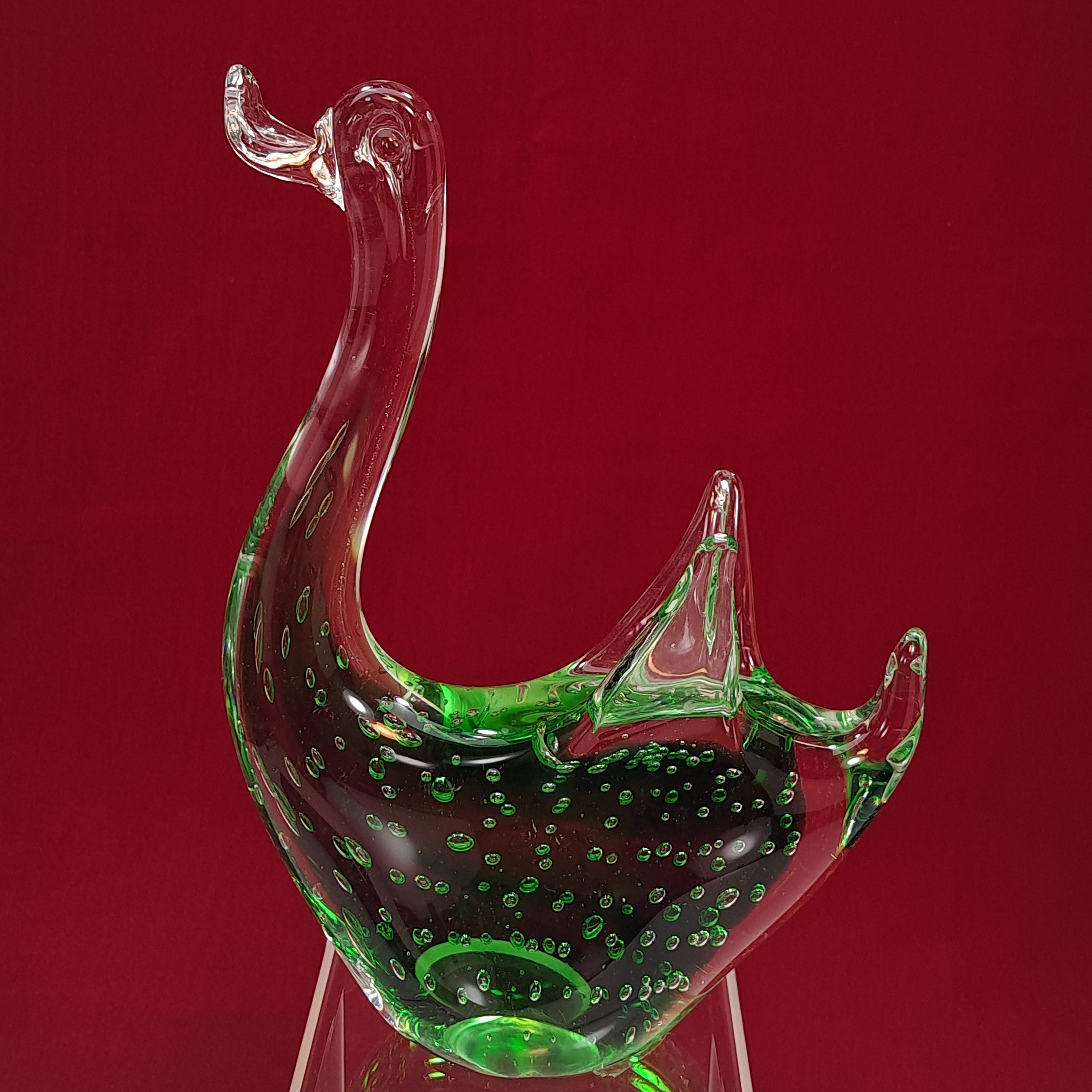 Mid-century Modern Murano-style Glass Duck, Goose, or Swan - Etsy