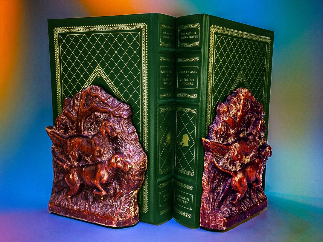 Syroco Hunting Dog Bookends--so Realistic! - Etsy