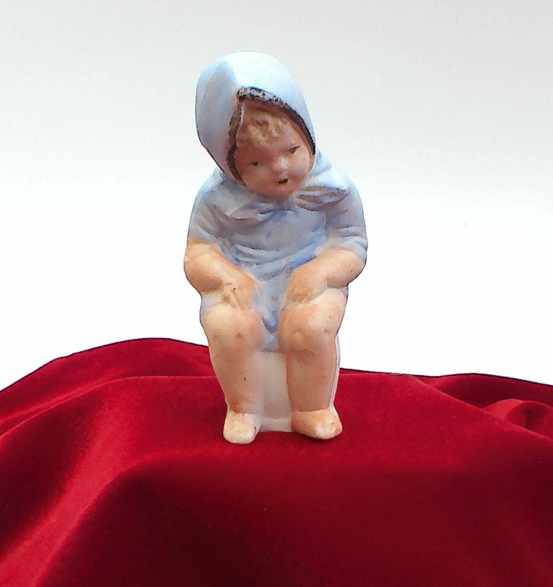 Little Blue Boy on Potty - Etsy