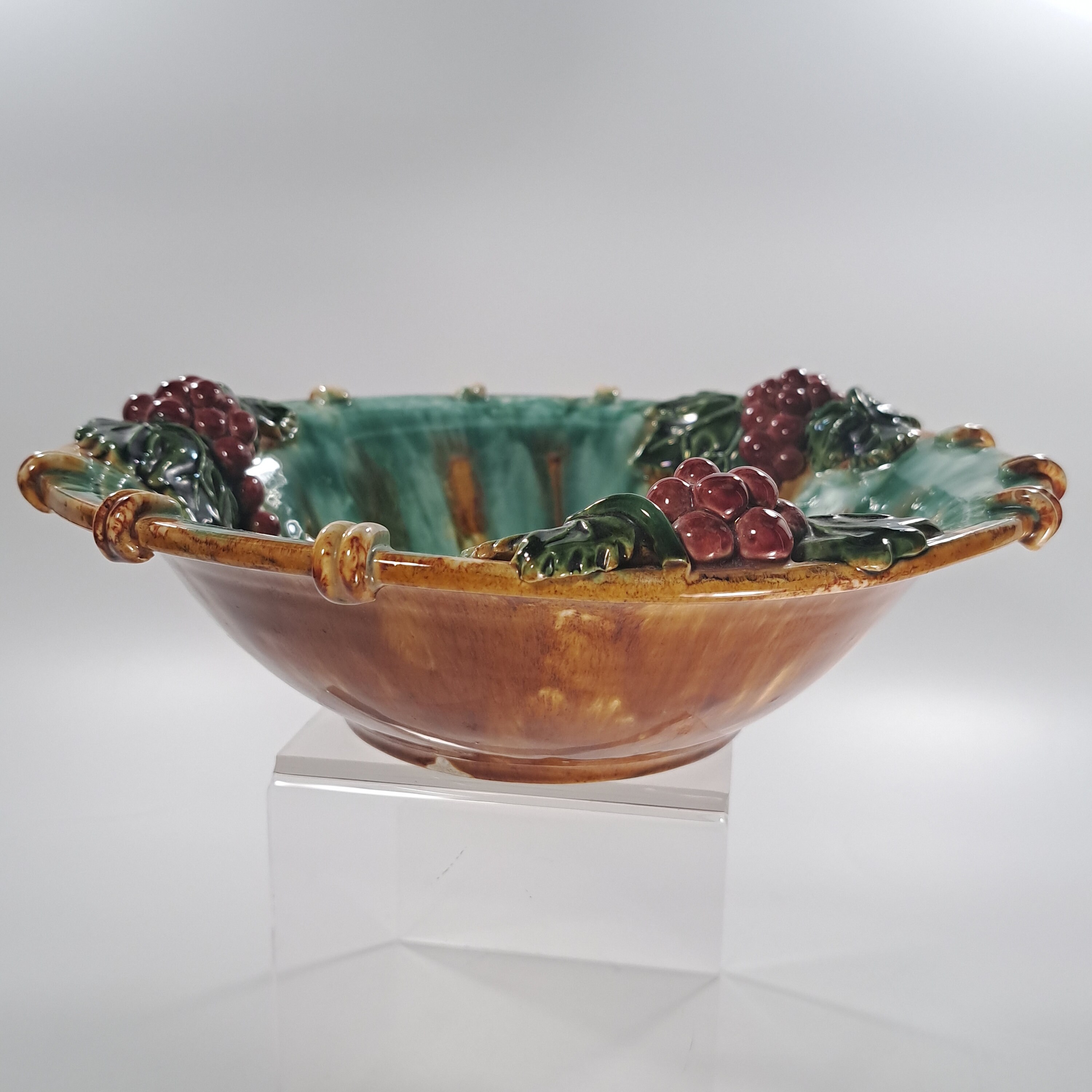 St. Peter Graz Majolica Bowl With Grapes - Etsy