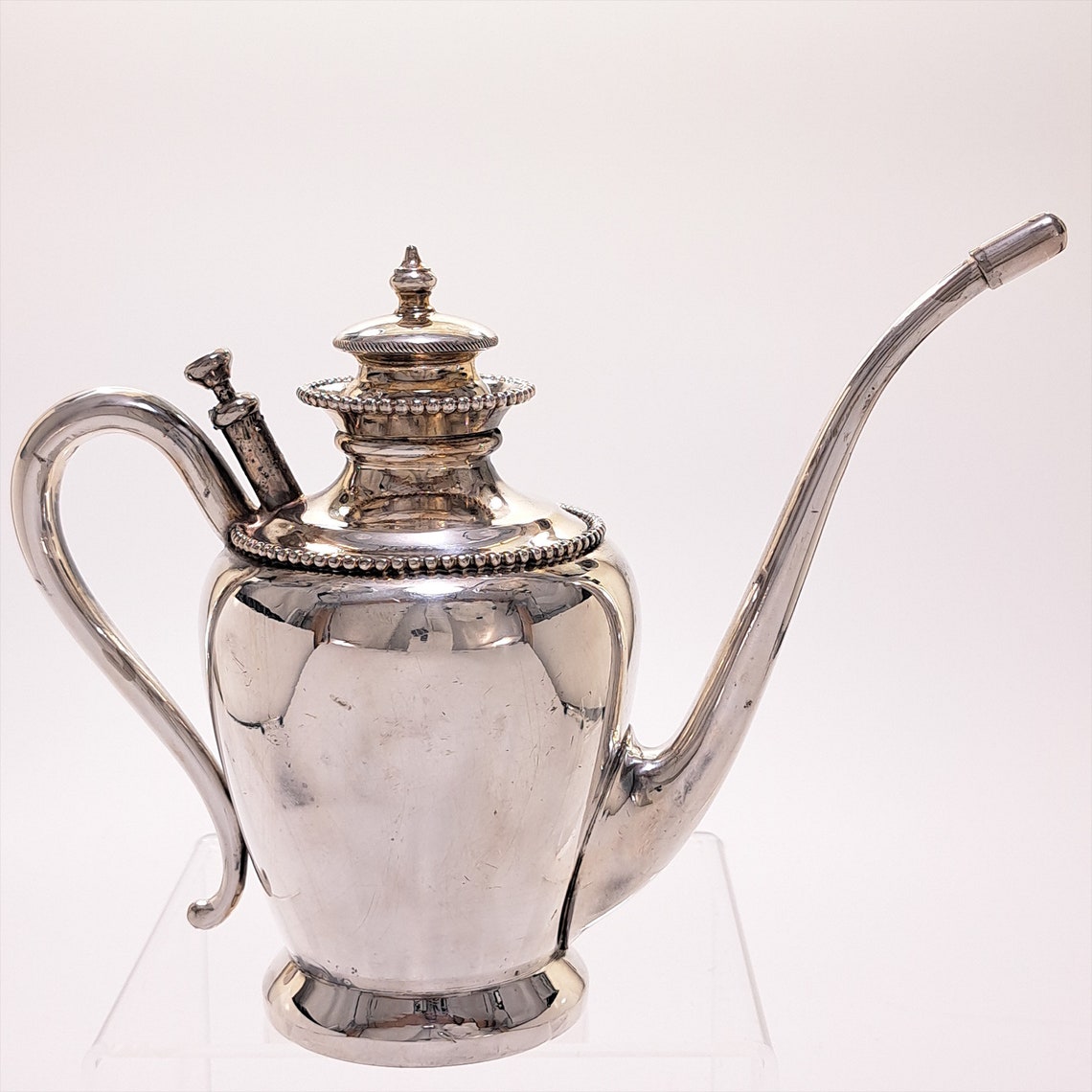 Rare Silver Plate Oil Can for Oil Lamps - Etsy