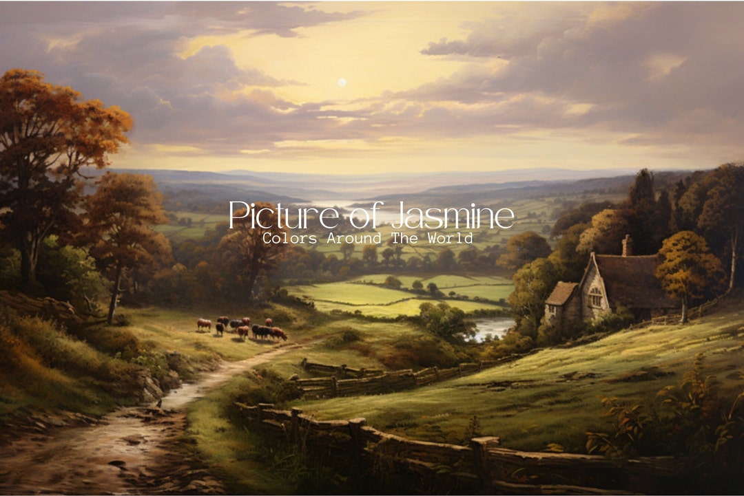 English Countryside Landscape Art Print Vintage Landscape - Etsy