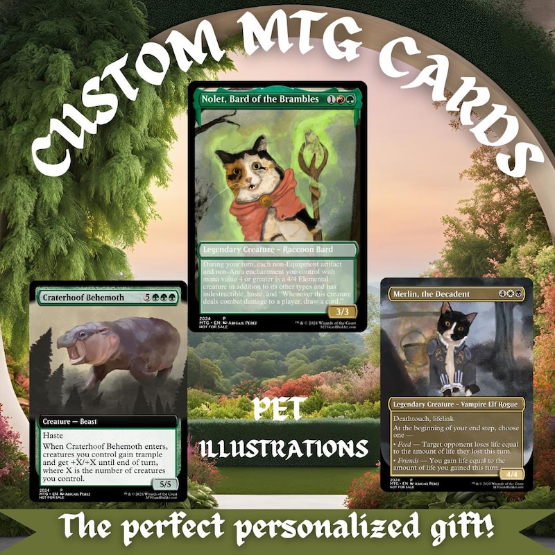 Mtg Custom Pet Cards - Etsy