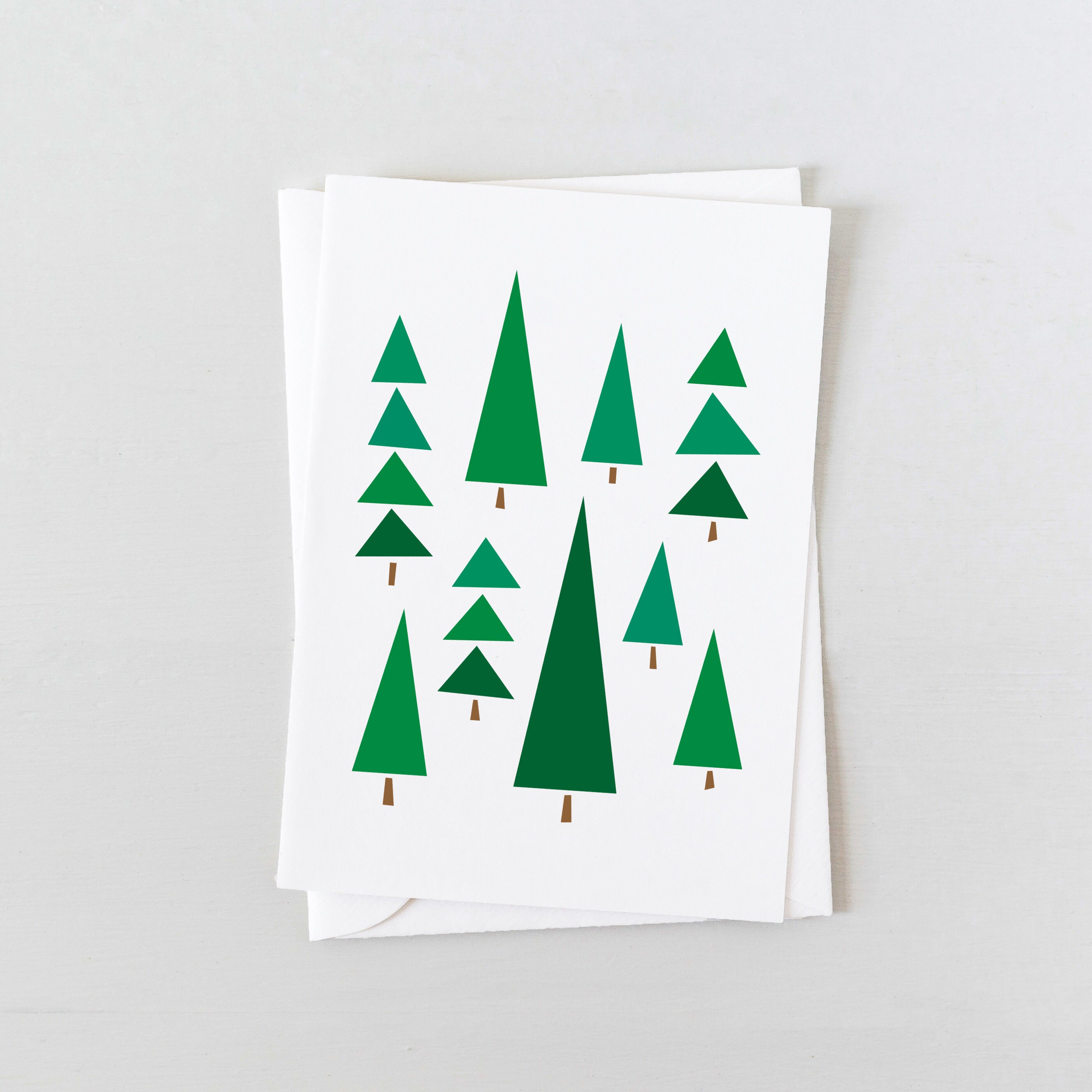 Christmas Cards | Christmas Forest Holiday Card | Christmas Tree Card ...