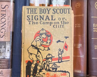 The Boy Scout Signal or the Camp on the Cliff - Etsy