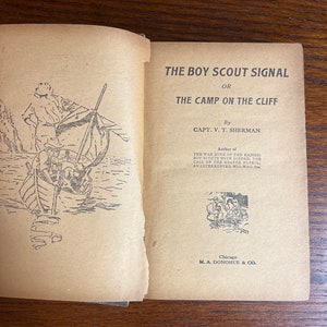 The Boy Scout Signal or the Camp on the Cliff - Etsy
