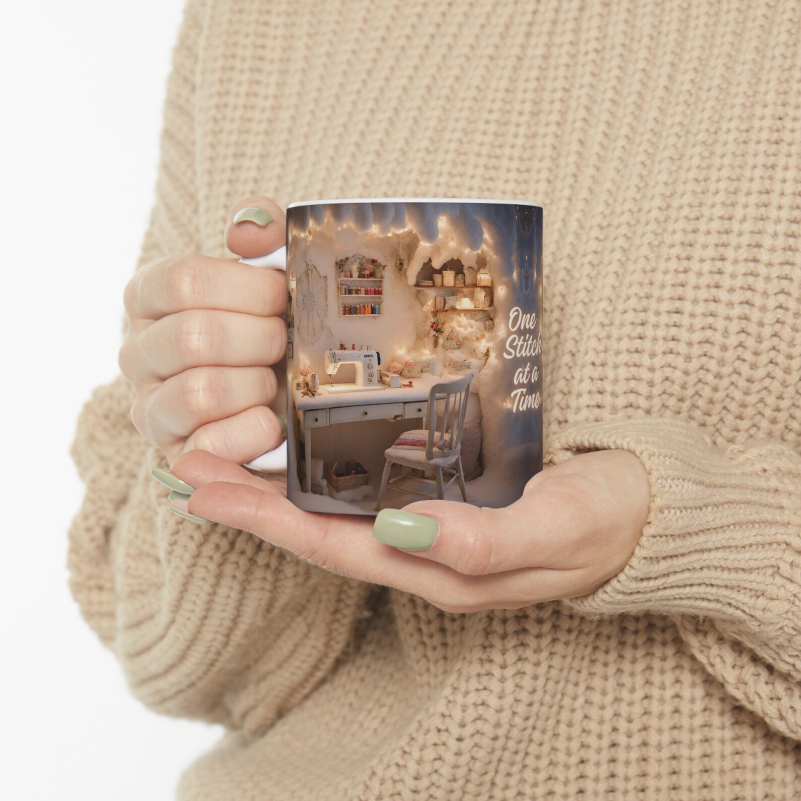 3D Effect Sewing Mug, Crafter Coffee Mug Gift for Sewers, Crafter Gift ...