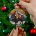 Beautiful Scenic Buffalo Image on Ceramic Merry Christmas Ornament ...