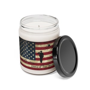 Patriot, American Flag Candle, Land of the Free, Home of the Brave ...
