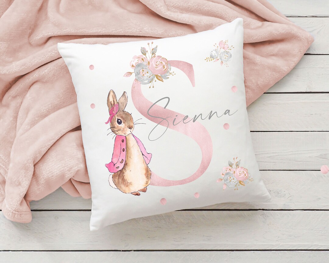 Peter Rabbit Cushion,girl Nursery Cushion,girls 1st Birthday Gifts,baby ...