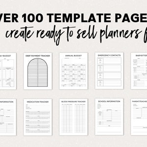 Commercial Use Planner Template Canva Planner Template - Etsy
