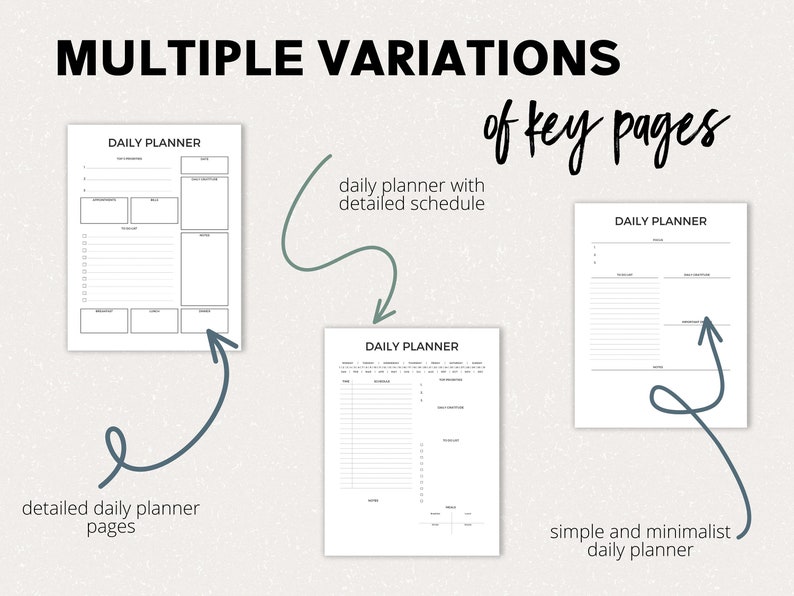 Commercial Use Planner Template Canva Planner Template - Etsy