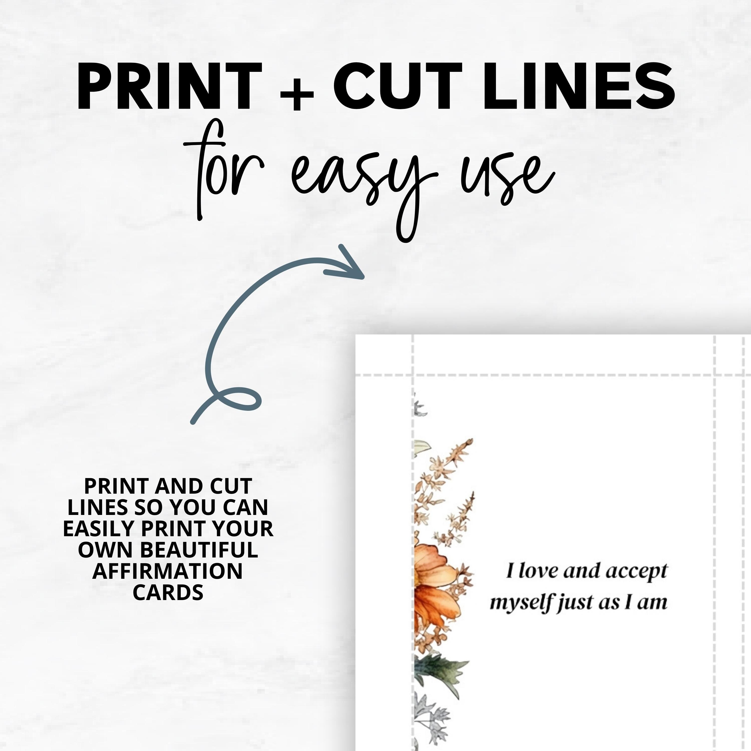 Affirmation Cards Template Canva | Printable Affirmation Cards | PLR ...