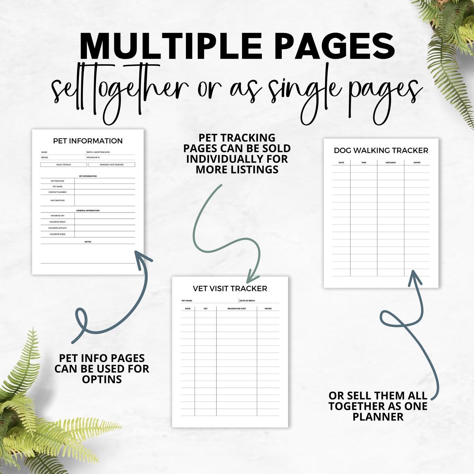 Pet Planner Template, Canva Pet Planner Template, Editable Printable ...
