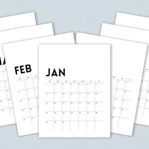 Commercial Use Calendar Template, Canva Printable Calendar Template ...