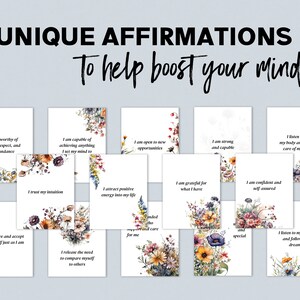 Affirmation Cards Template Canva Printable Affirmation Cards - Etsy