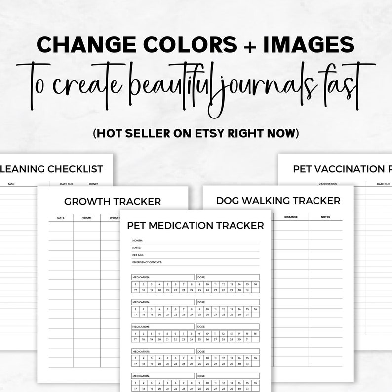 Pet Planner Template, Canva Pet Planner Template, Editable Printable ...