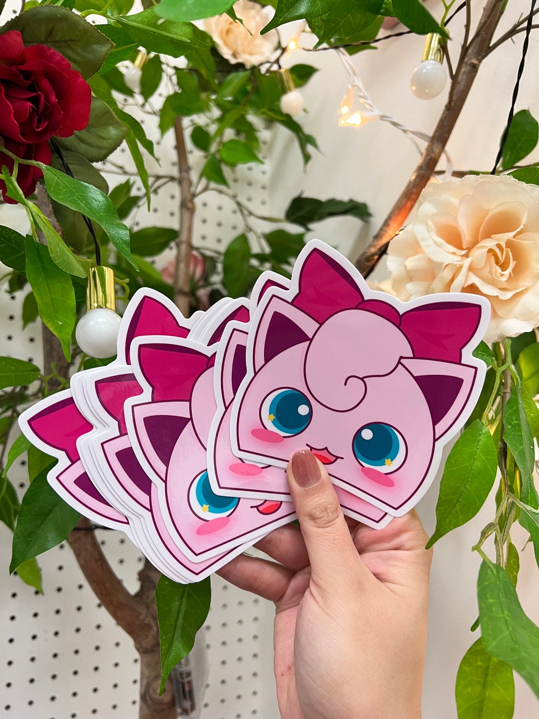 Jigglypuff Peeker Stickers - Etsy