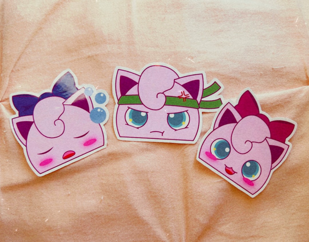 Jigglypuff Stationery Stickers - Etsy