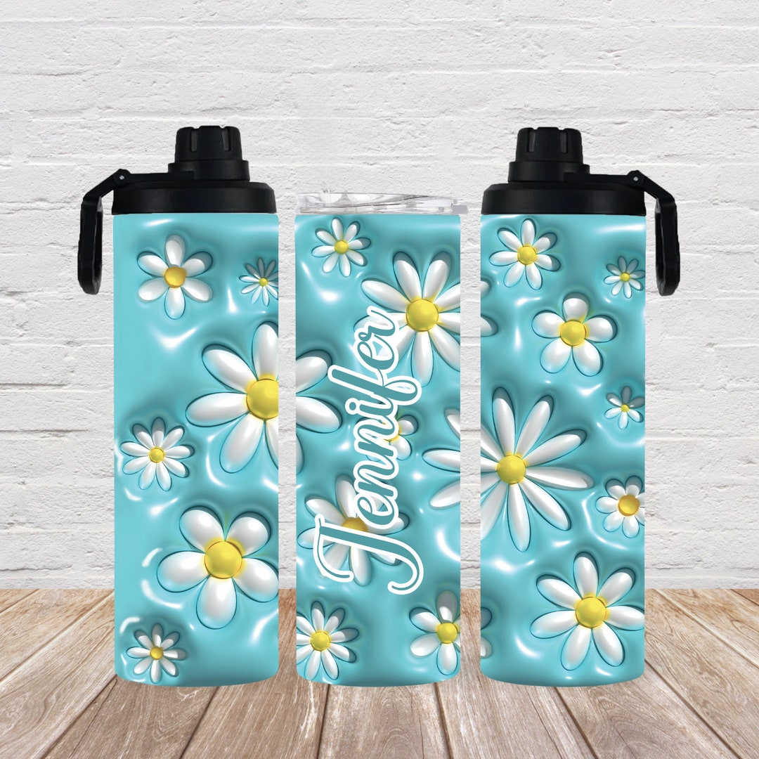 Personalized Flip Top Water Bottle Custom School Water Bottle Custom ...