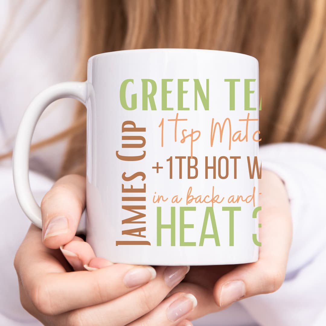 Matcha Mug Personalized Coffee Mugs Personalized Tea Cups Custom Coffee ...