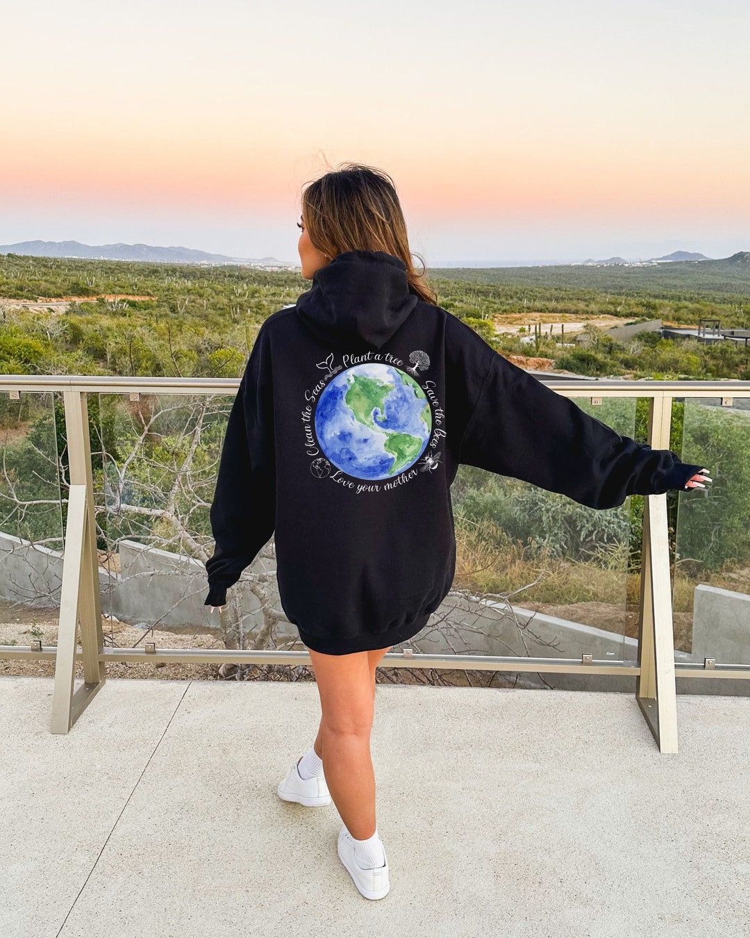 Earth Day Hoodie Sweatshirt Cozy Sweatshirt Gift for Her Watercolor ...